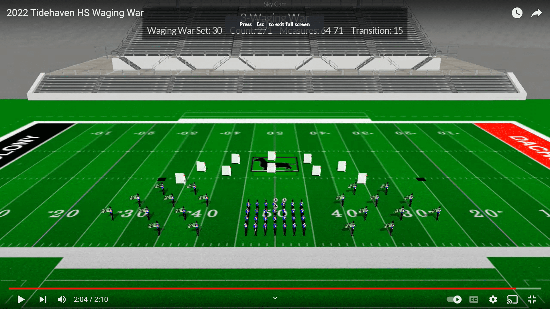 2022 Tidehaven High School | Gulf Coast Drill Design
